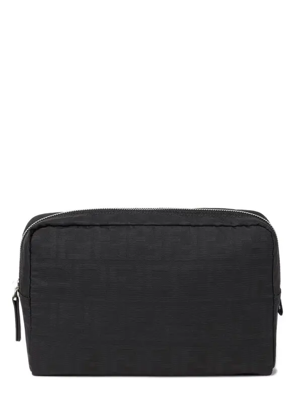 Fendi Medium-sized Vanity Case With Central Zippered Compartment - Nero