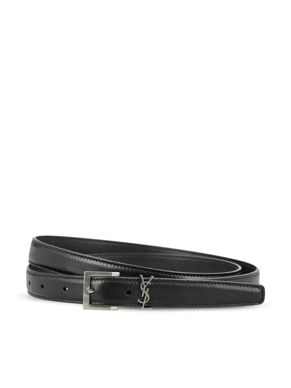 Saint Laurent Style Leather Belt For
