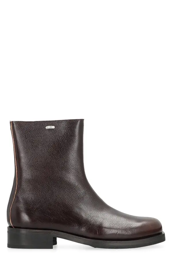 Our Legacy Leather Side-zip Boots