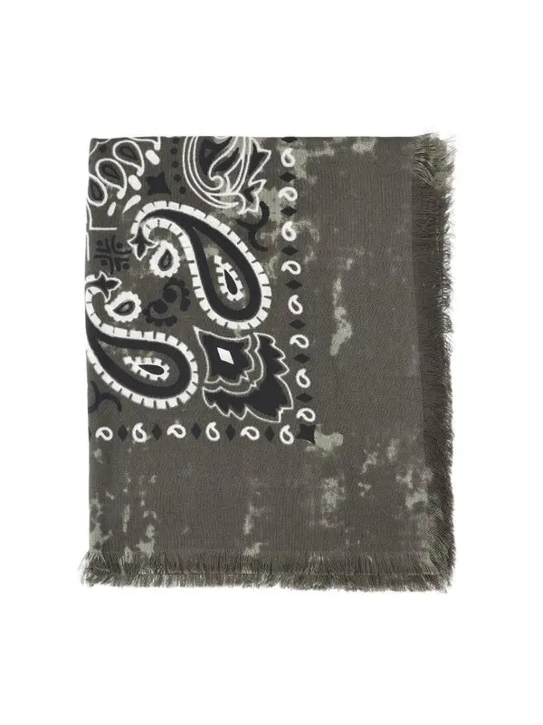 Destin Printed Fringe Scarf