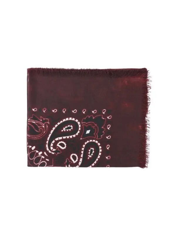 Destin Paisley Fringe Scarf