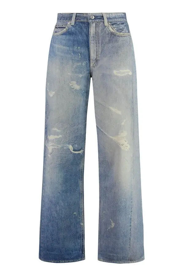 Our Legacy Full Cut Jeans In Digital Print