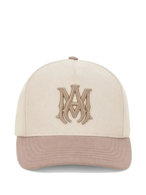 Amiri Ma Logo Cotton Cap - Beige