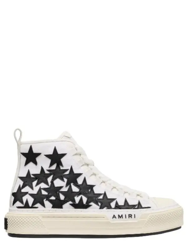 Amiri High-top Star Appliqué Sneakers - Bianco