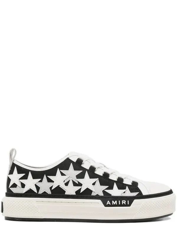 Amiri Star Motif Platform Leather Sneakers - Nero