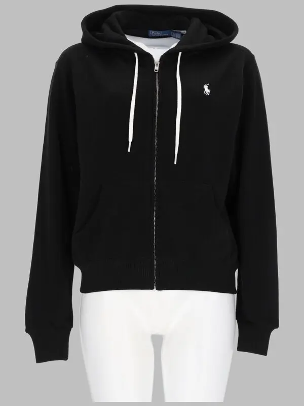 Polo Ralph Lauren Zip-up Hooded Sweatshirt - Black