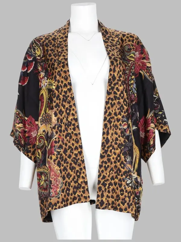 Etro Printed Silk Kimono Cardigan - Multicolour