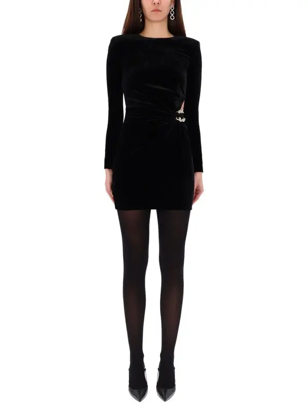 SELF-PORTRAIT Mini Velvet Dress