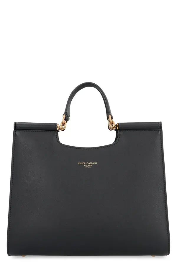 Dolce & Gabbana Small Sicily Tote Handbag 26 Cm - Black