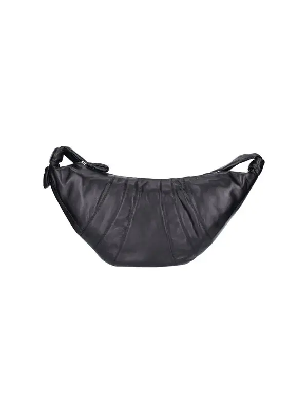 LEMAIRE Large Crescent Hobo Shoulder Bag - Black