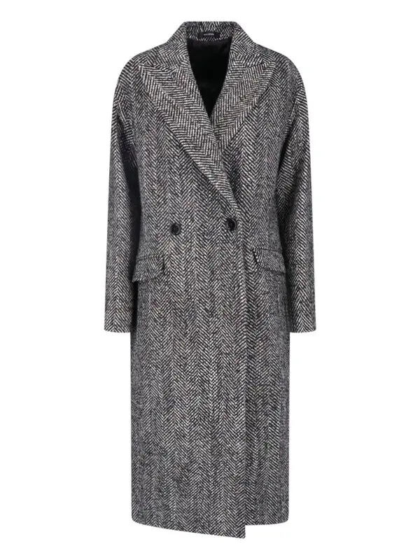 Tagliatore Herringbone Double-breasted Coat