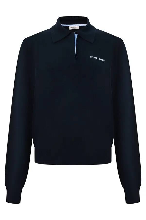 Miu Miu Cashmere Polo Shirt