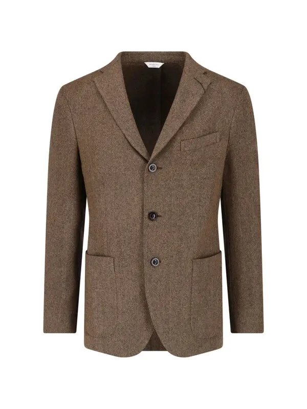 Boglioli Herringbone Wool Blazer