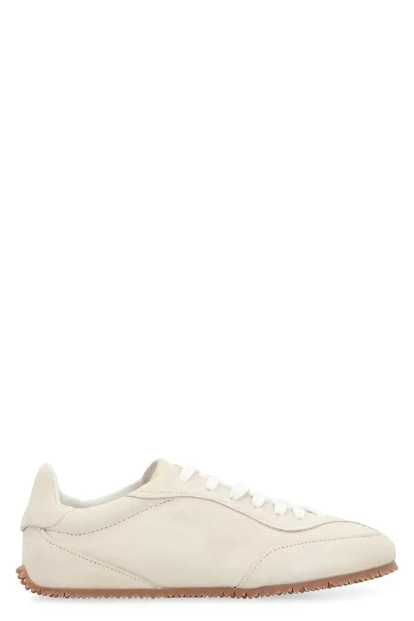 Axel Arigato Daze Runner Suede Sneakers With Logo Tongue - Beige