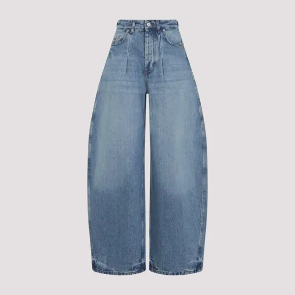 Jacquemus High Rise Wide Leg Jeans - Blue