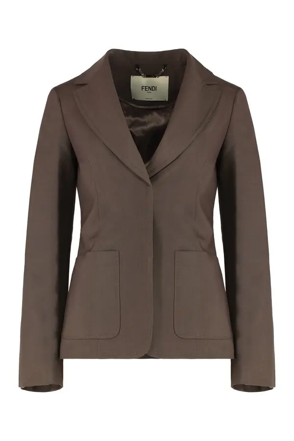 Fendi Wool-mohair Blend Blazer