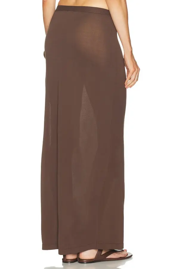 SRG Emersyn Knit Skirt In Brown