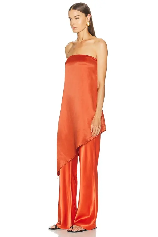 SRG Raven Asymmetrical Strapless Top