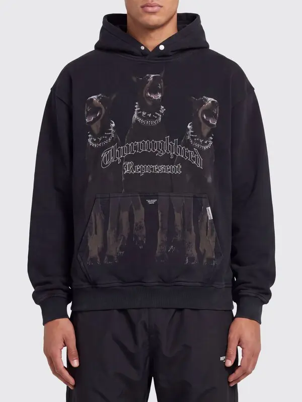 REPRESENT Relaxed Fit Graphic Print Cotton Hoodie