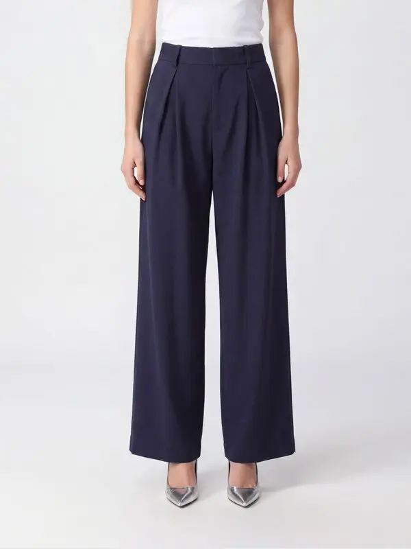 MAISON MARGIELA Wide Leg Pleated Trousers