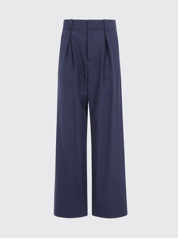 MAISON MARGIELA Wide Leg Pleated Trousers