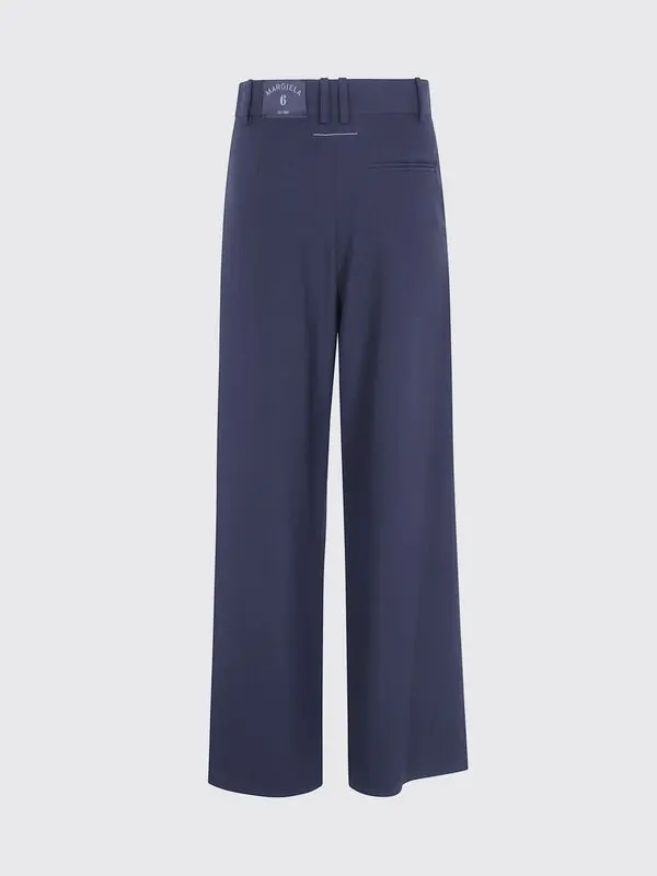 MAISON MARGIELA Wide Leg Pleated Trousers
