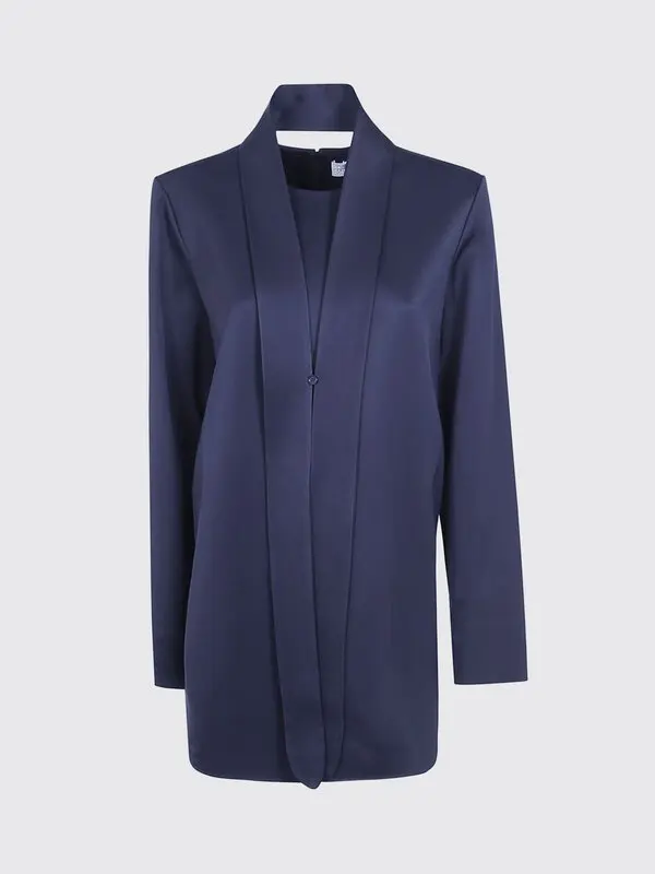 TOTEME Sustainable Viscose Mini Tunic With Long Sleeves And Waist Belt