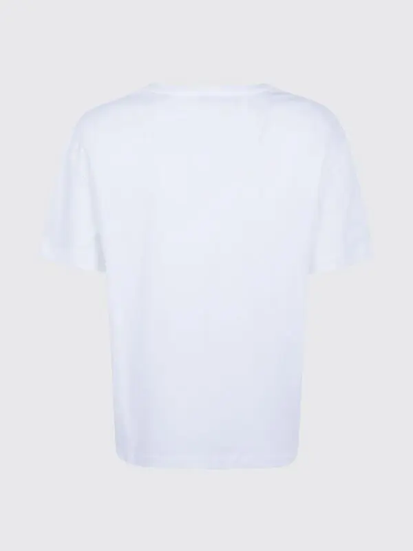 TOTEME Crewneck Organic Cotton T-shirt With Dropped Shoulders