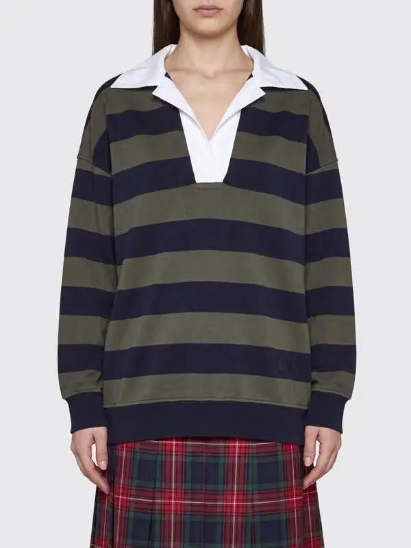 N° 21 Striped Sweatshirt - Green