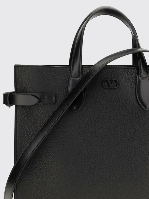 Valentino Garavani Textured Leather Tote Bag