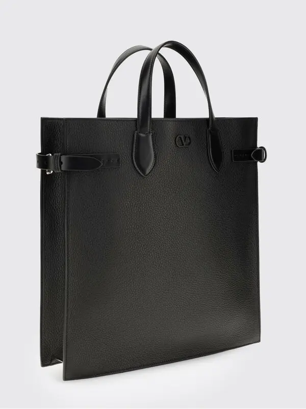 Valentino Garavani Textured Leather Tote Bag