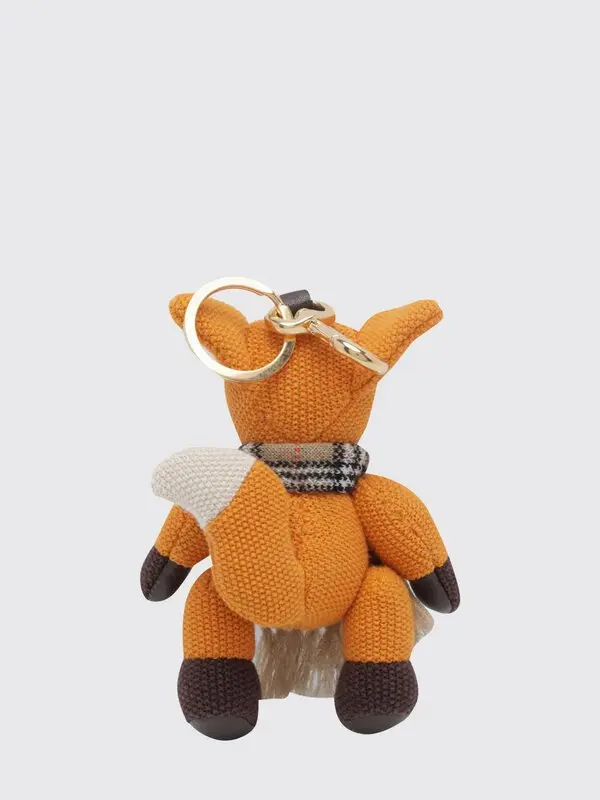 Burberry Animal-shaped Vintage Check Cotton Keyring - Orange