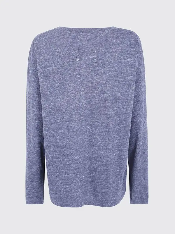 MAISON MARGIELA Long-sleeved Cotton T-shirt With Abstract Print And Logo