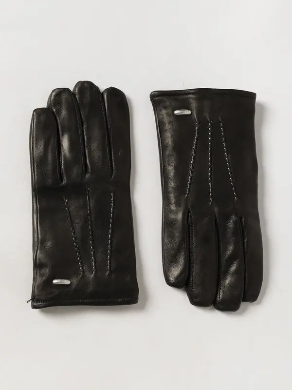 Our Legacy Classic Lambskin Nappa Gloves With Wool Lining - Black