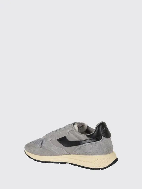 AUTRY Reelwind Two-tone Nylon And Suede Low Top Trainers - Grey
