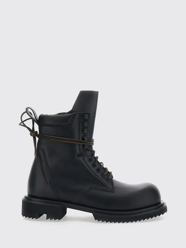 Rick Owens Lace-up Combat Boots