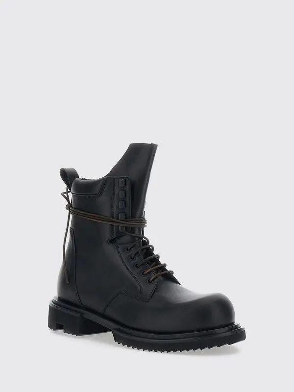 Rick Owens Lace-up Combat Boots