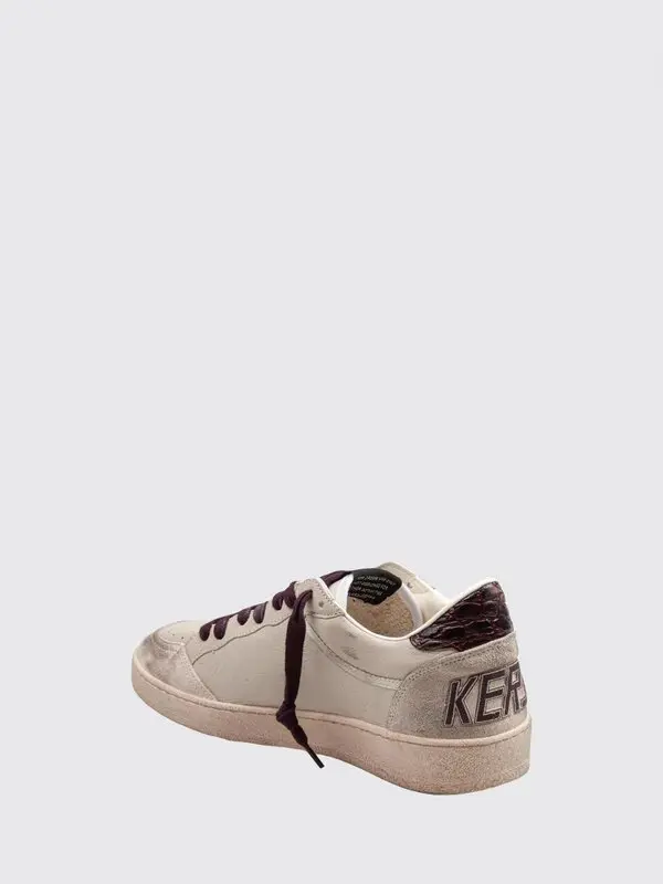 GOLDEN GOOSE Ball Star Calfskin Trainers With Worn-out Effect