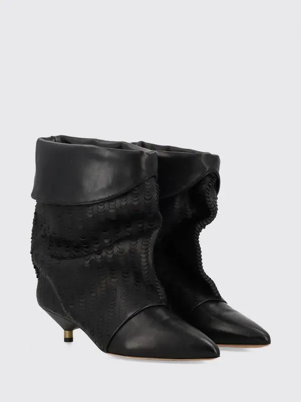 Isabel Marant Étoile Leather Fold-over Ankle Boots
