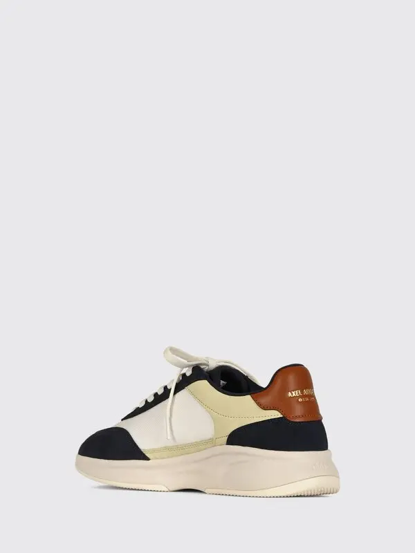Axel Arigato Genesis Neo Bird Leather And Mesh Trainers With Graphic Print