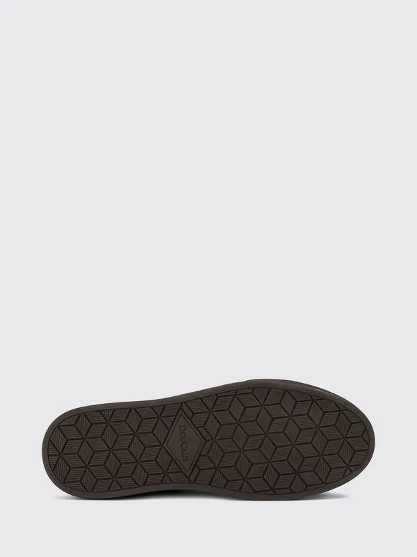 DOUCAL'S Morgan Low Top Sneakers In Smooth Calfskin Leather - Brown