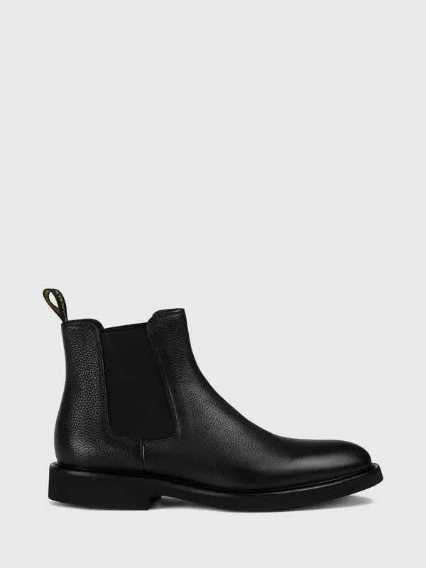 DOUCAL'S Tumbled Calfskin Leather Chelsea Boots