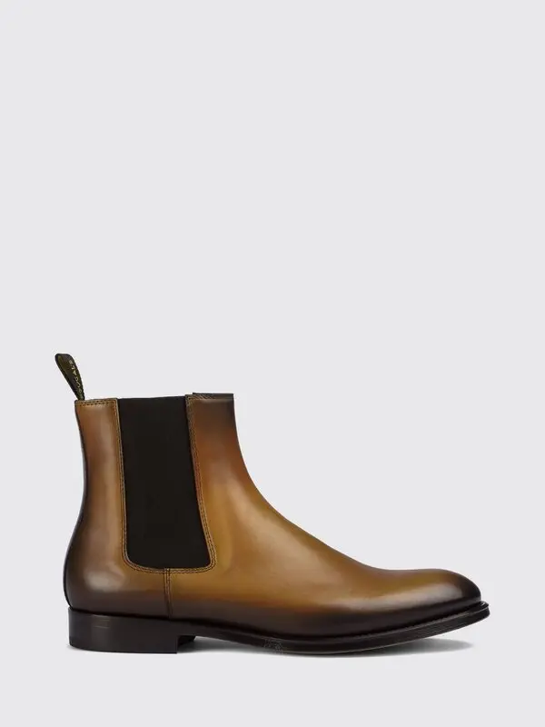 DOUCAL'S Smooth Calfskin Chelsea Boots With Leather Sole - Brown