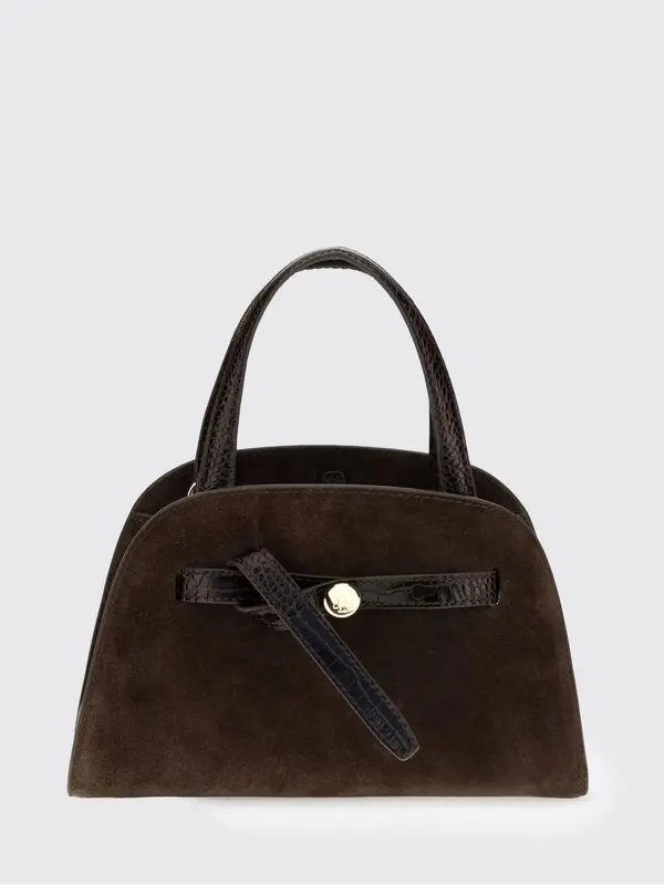 Tory Burch Romy Small Suede Handbag With Double T Logo
