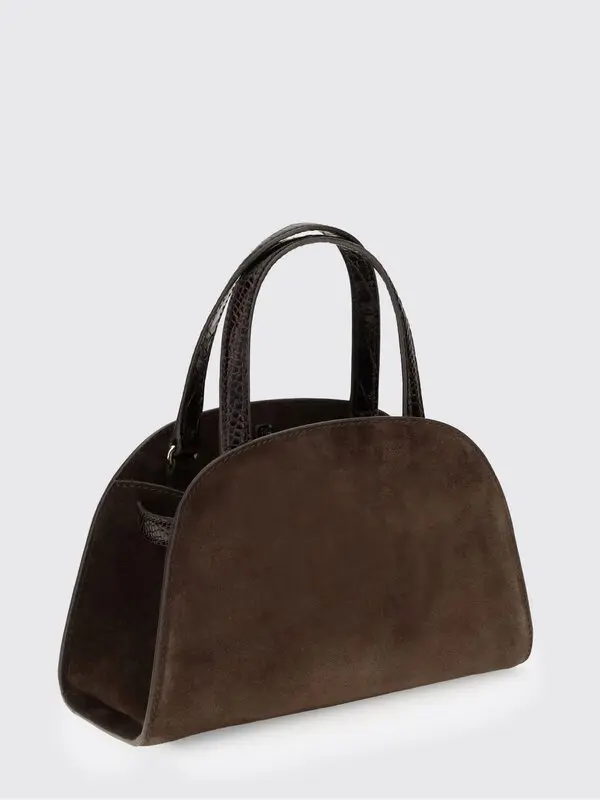 Tory Burch Romy Small Suede Handbag With Double T Logo
