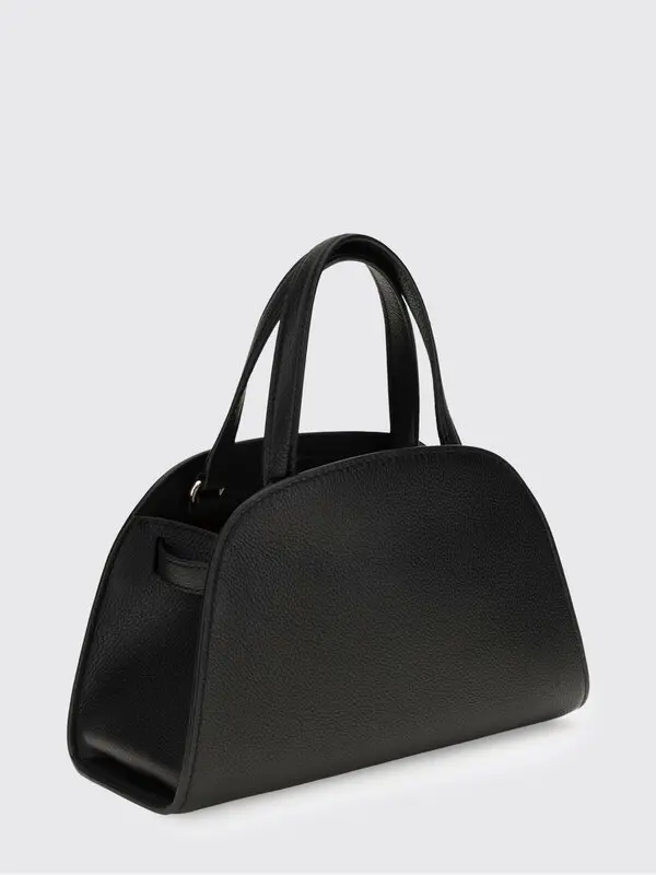 Tory Burch Romy Small Grained Leather Handbag With Double T Logo