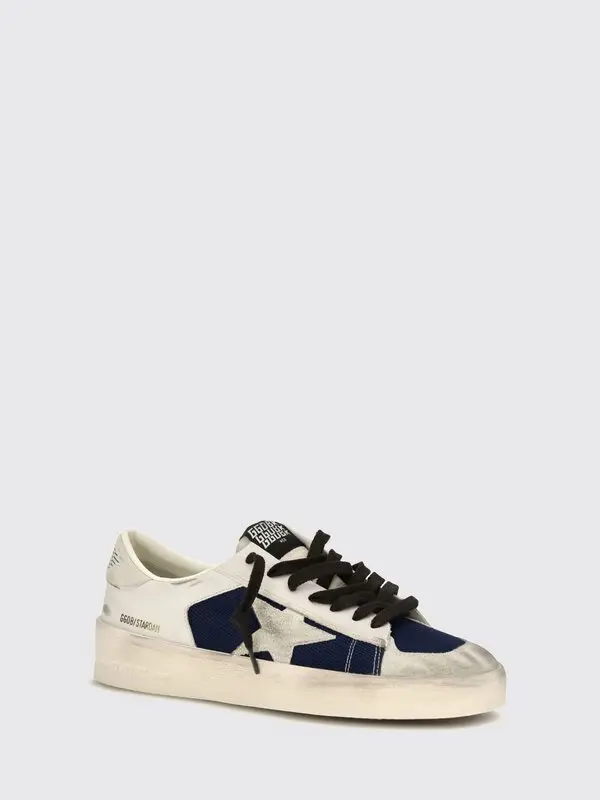 GOLDEN GOOSE Stardan Leather And Mesh Sneakers