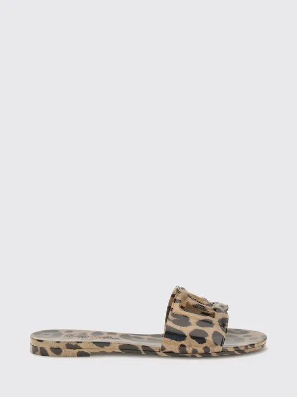 Dolce & Gabbana Leopard Print Slide Sandals