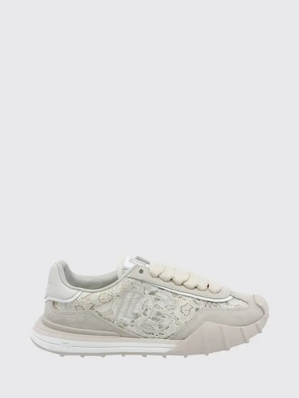 Dolce & Gabbana Lace-up Sneakers - Beige