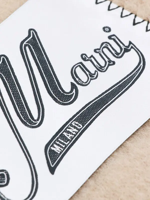 Marni Logo-patch Fringed Alpaca Wool-blend Scarf In A Colour-block Design